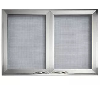 Majestic Vesper Gas Outdoor Fireplace Stainless Steel Operable Mesh Sc ...